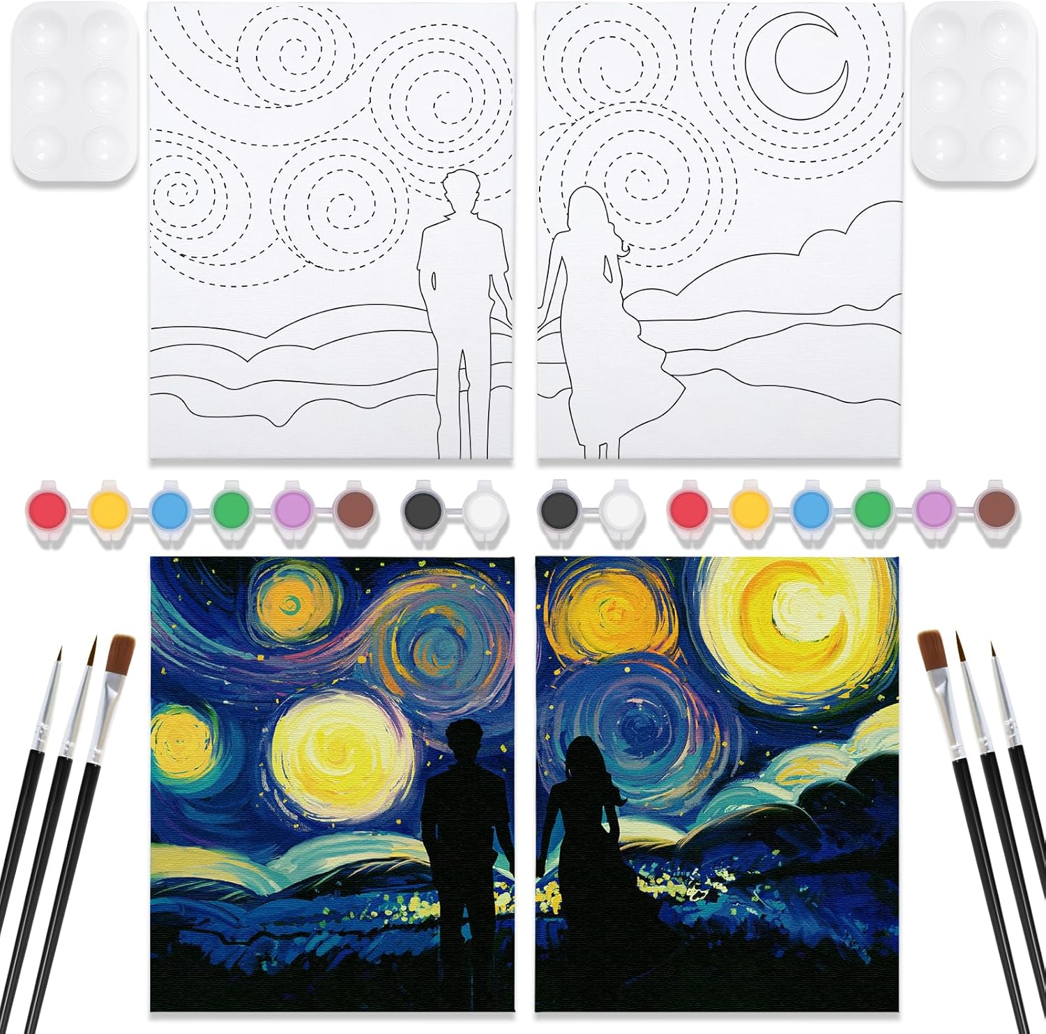 Romantic Paint and Sip Themes for Couples