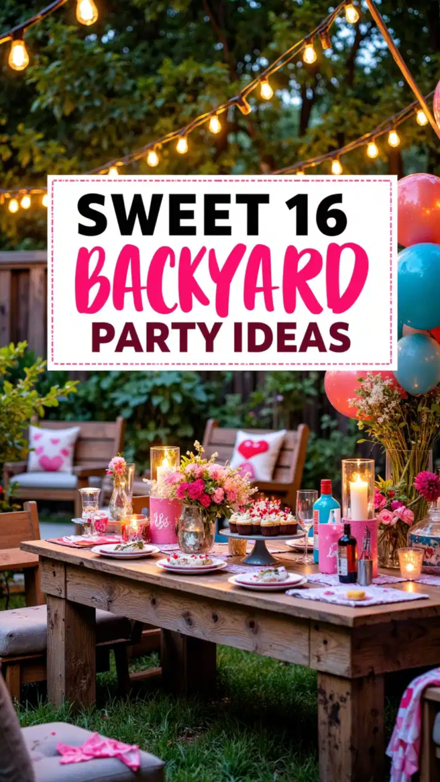 How to Throw an Amazing Sweet 16 Backyard Party on a Budget