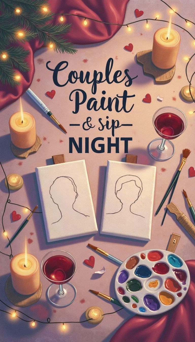 How to Host the Ultimate DIY Paint and Sip Night for Couples