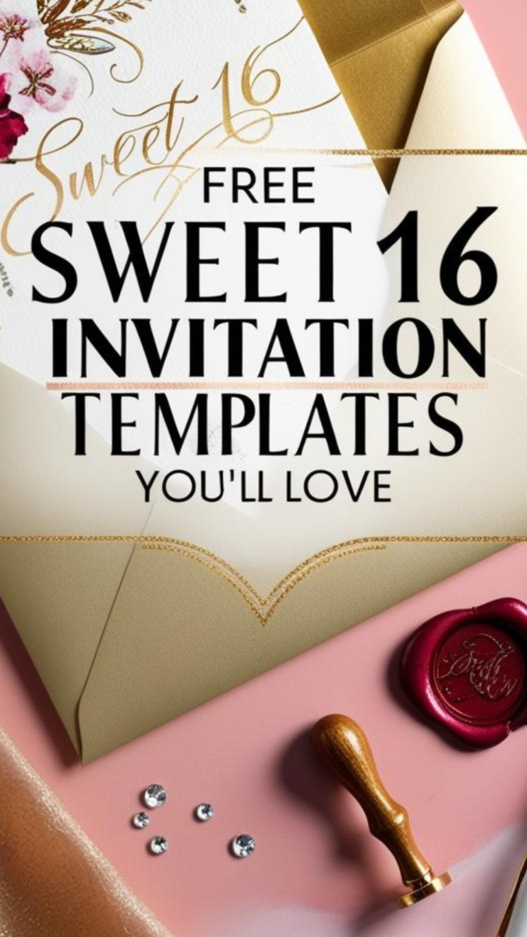 Free Sweet 16 Invitation Templates You’ll Love