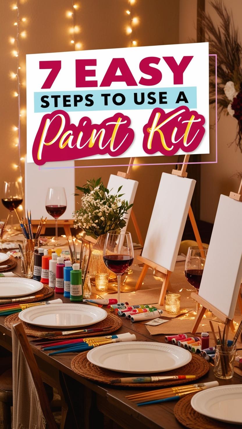 7 Easy Steps to Use a Paint and Sip Party Kit